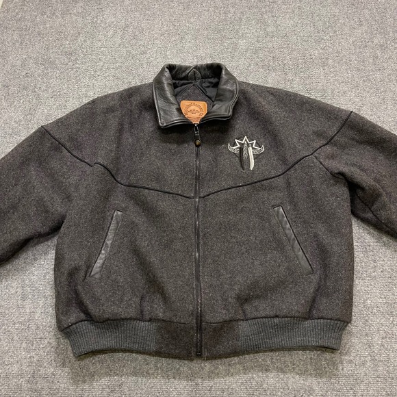 Midwest | Jackets & Coats | Vintage Midwest Garment Co Wool Bomber ...